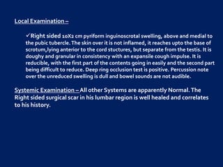 [MBBS/MS/DNB] Sample Long Case on Inguinal Hernia | PPT