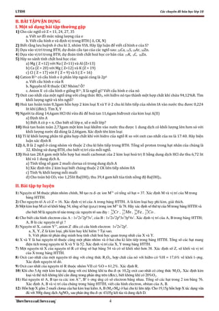 Các chuyên đề hóa học 10 | PDF