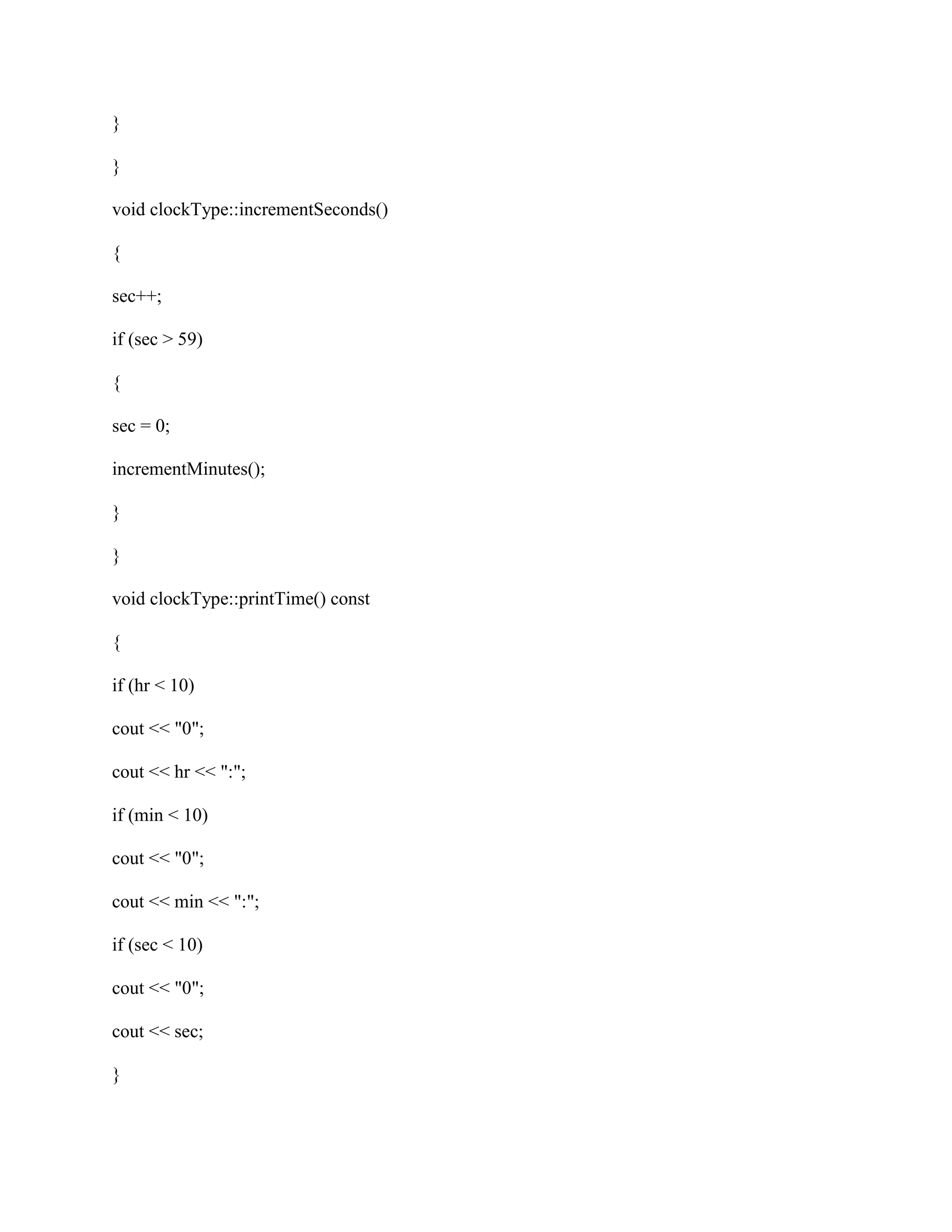 C++ C++ C++ In Chapter 1- the class clockType was designed to implem.docx