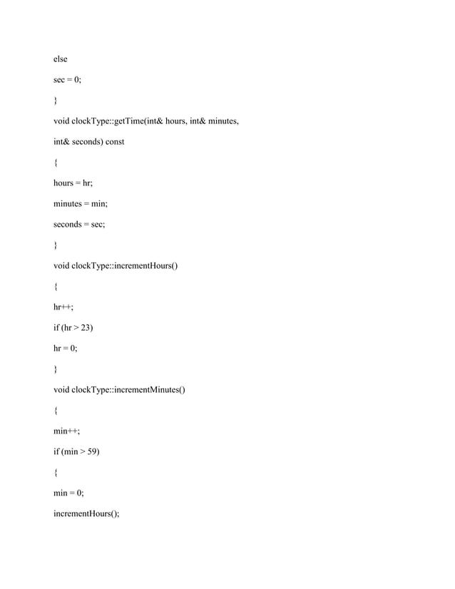 C++ C++ C++ In Chapter 1- the class clockType was designed to implem.docx