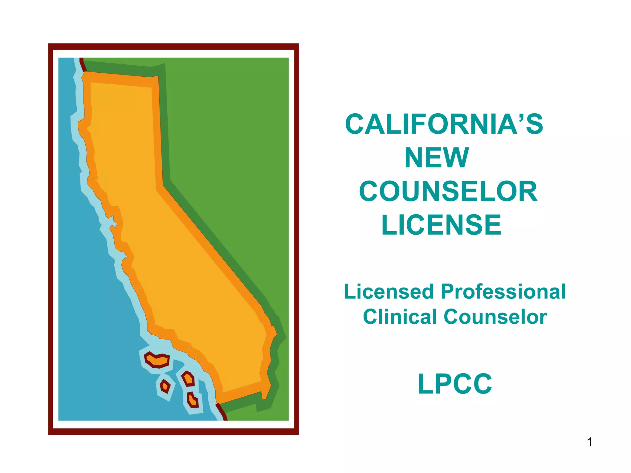 California Coalition for Counselor Licensure Webinar May 2010 | PPT | Educational Assessment ...