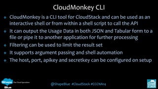CloudStack Metering - Working with Usage Data #CCCNA14 | PPT