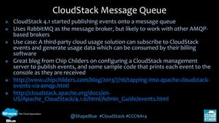 CloudStack Metering - Working with Usage Data #CCCNA14 | PPT