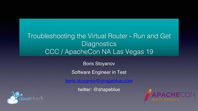 Boris Stoyanov - Troubleshooting the Virtual Router - Run and Get Diagnostics | PDF | Computing ...