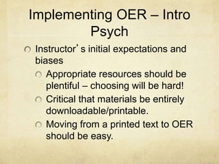 CCCOER OTC Faculty Panel: The Benefits and Challenges of Adopting Open Educational Resources ...