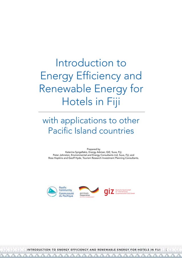 Introduction to Energy Efficiency and Renewable Energy for Hotels in ...