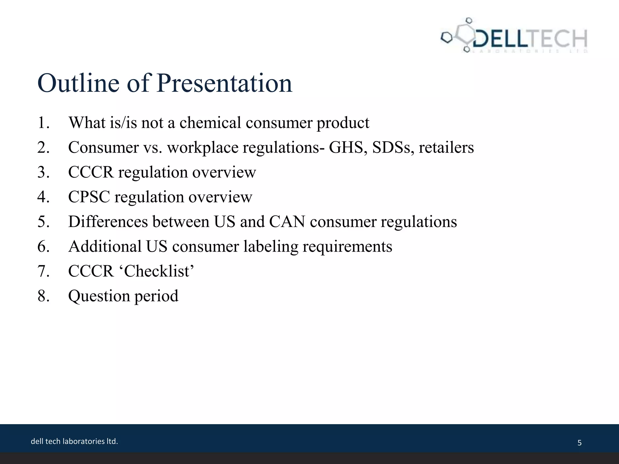CCCR vs CPSC: Canadian vs US Consumer Labelling | PPTX