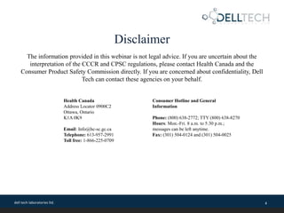 CCCR vs CPSC: Canadian vs US Consumer Labelling | PPTX