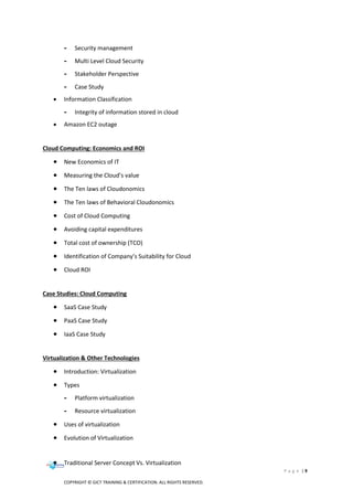 Certified Cloud Computing Specialist (CCCS) | PDF