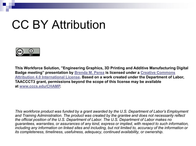 CCCS - Digital Badge Meeting: Engineering Graphics, 3D Printing and ...