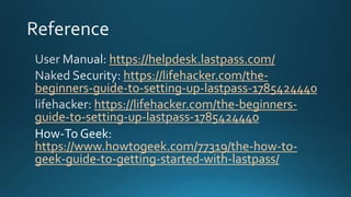 Community Career Center: The Beginner’s Guide to LastPass | PPT