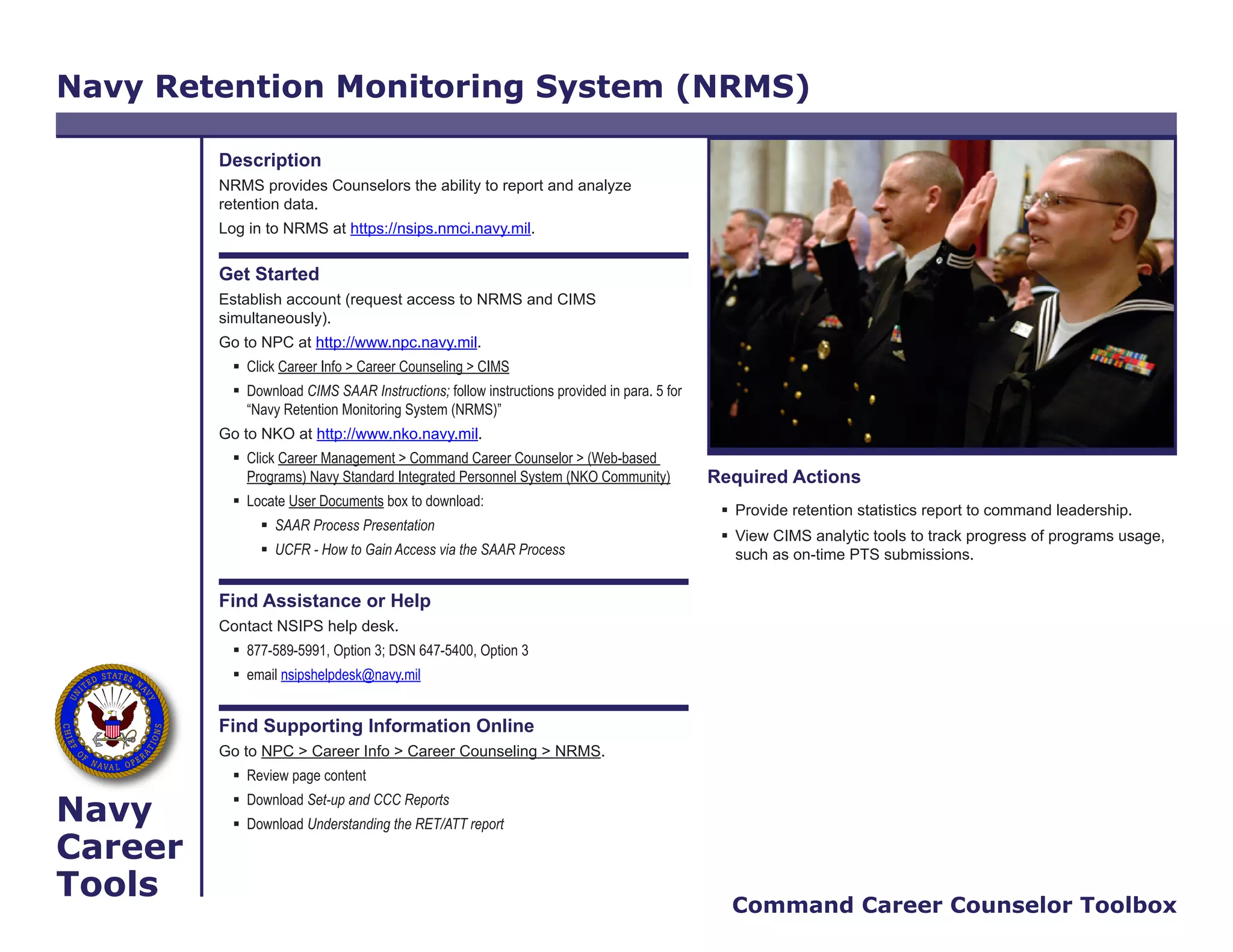CCC TOOL BOX (Navy Counselor Procedures) | PDF
