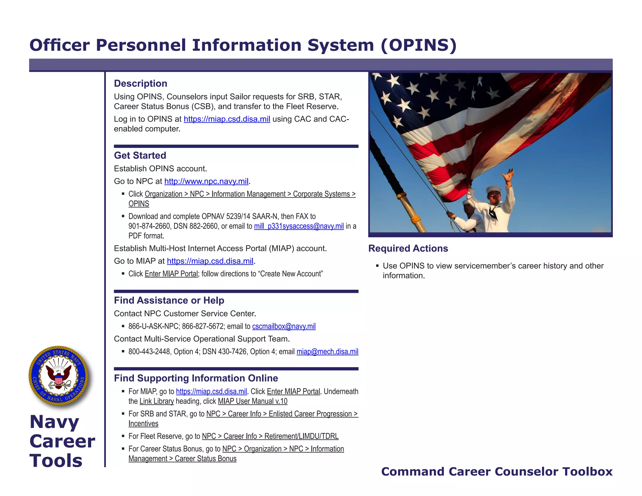 CCC TOOL BOX (Navy Counselor Procedures) | PDF