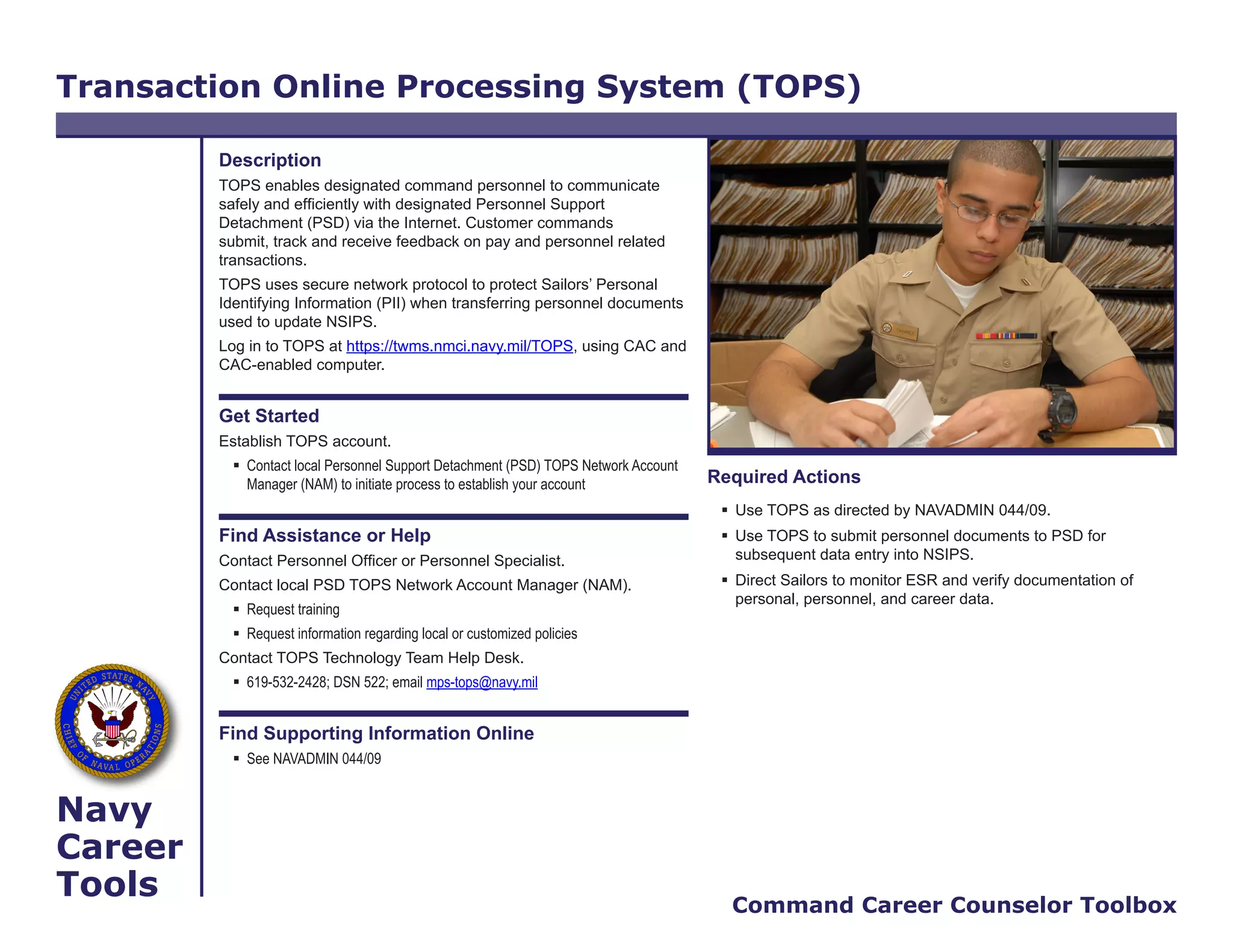 CCC TOOL BOX (Navy Counselor Procedures) | PDF