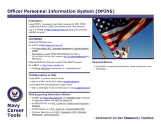 CCC TOOL BOX (Navy Counselor Procedures) | PDF