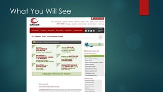 CCC Website How To Guide | PPT