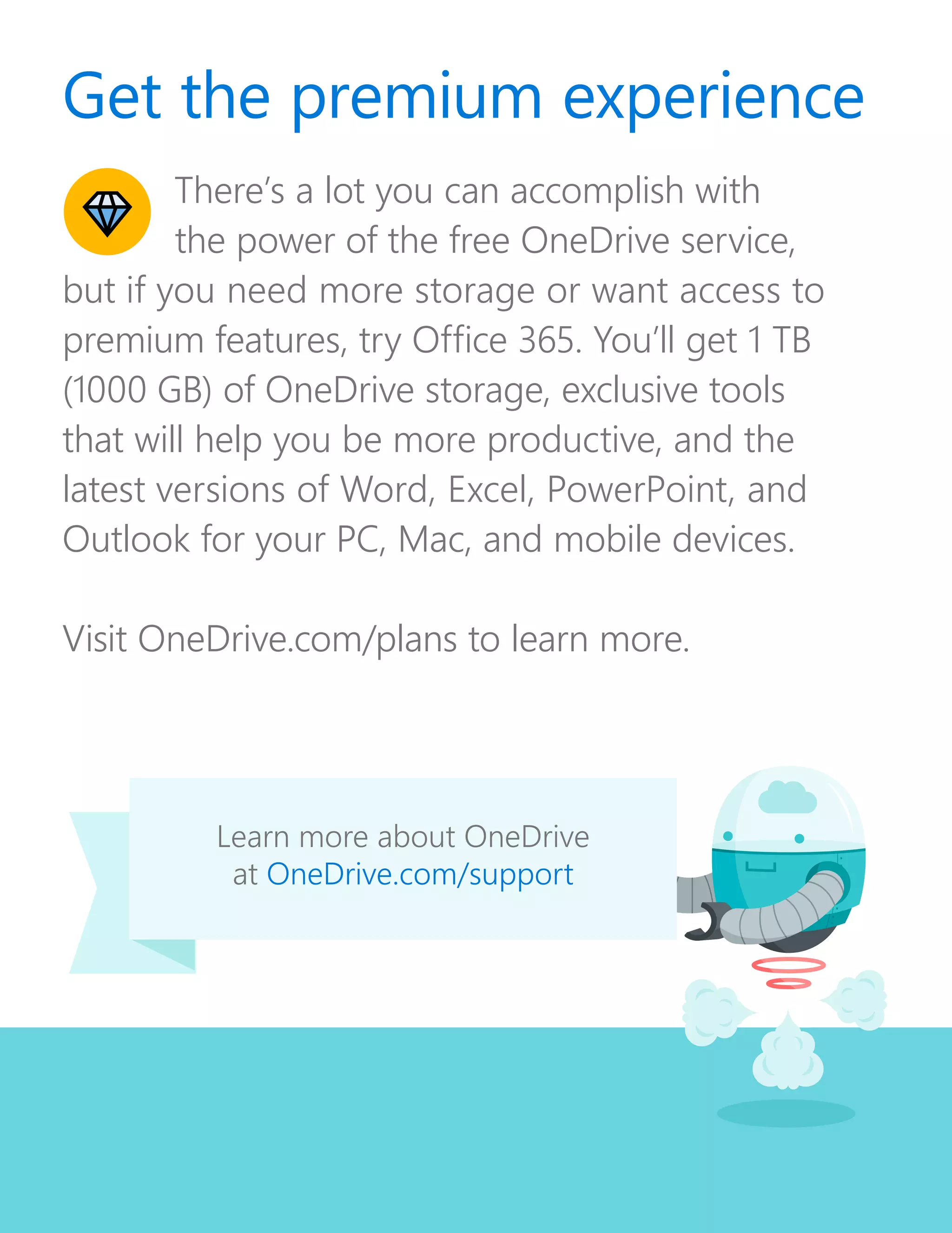 Getting started with one drive | PDF