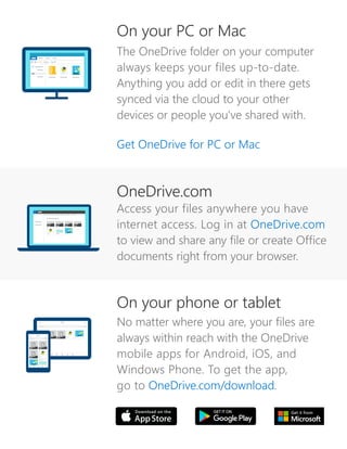 Getting started with one drive | PDF