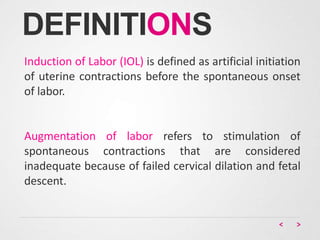 induction of labor - A Clinical Case Discussion | PPTX