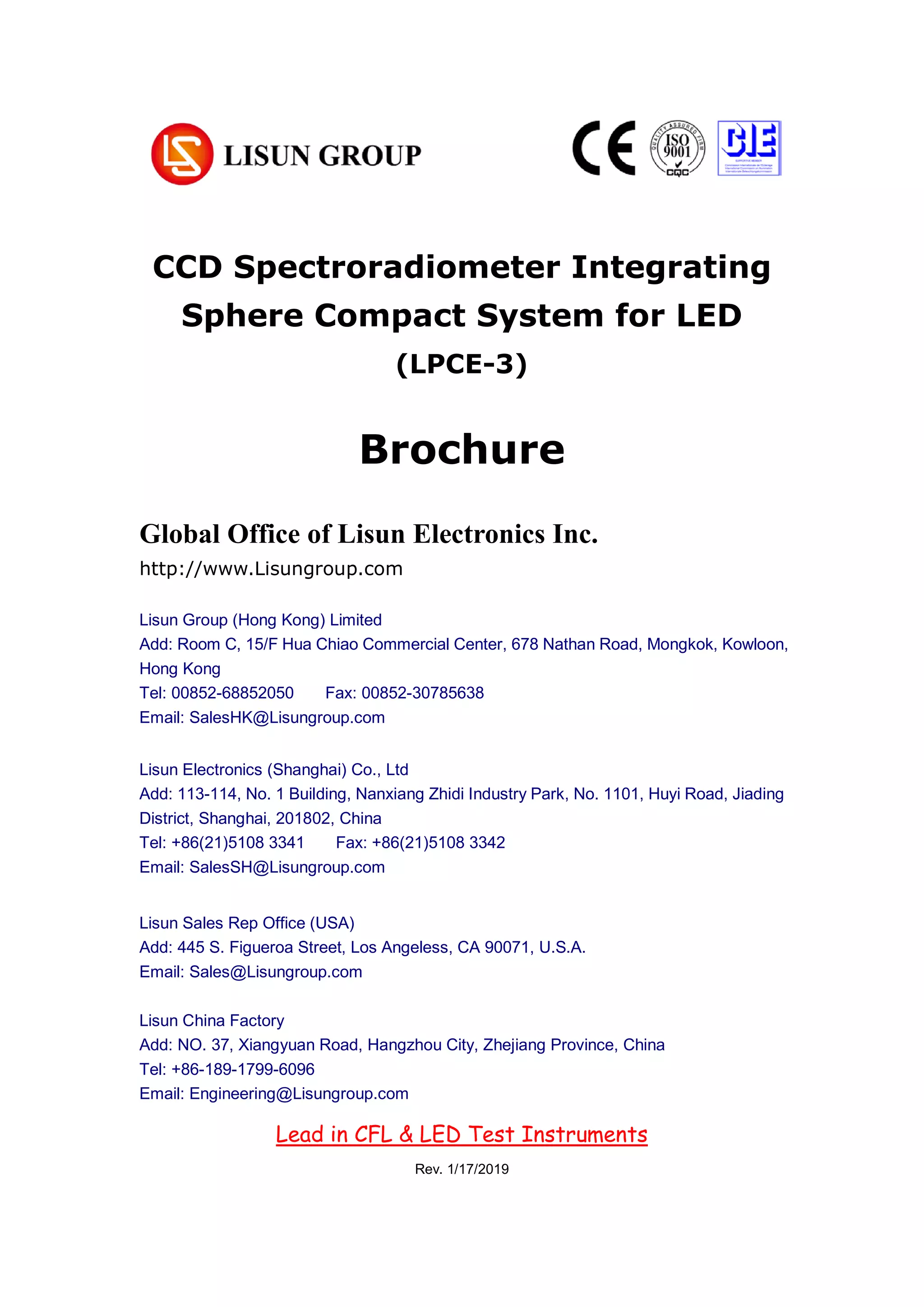 Ccd spectroradiometer-integrating-sphere-compact-system-for-led-7000vis | PDF
