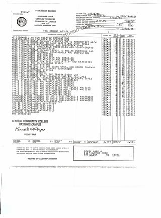 College Transcrips (5) | PDF