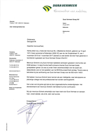 Getuigschrift DVG NV juni 2016 | PDF