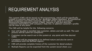 Complaint Management system | PPTX