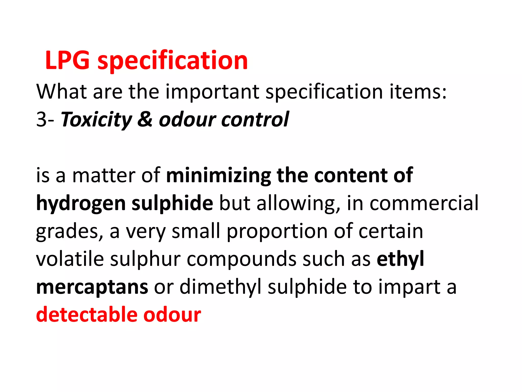 LPG specifications for candidates | PDF