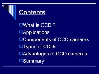 CCD (Charge Coupled Device) | PPT