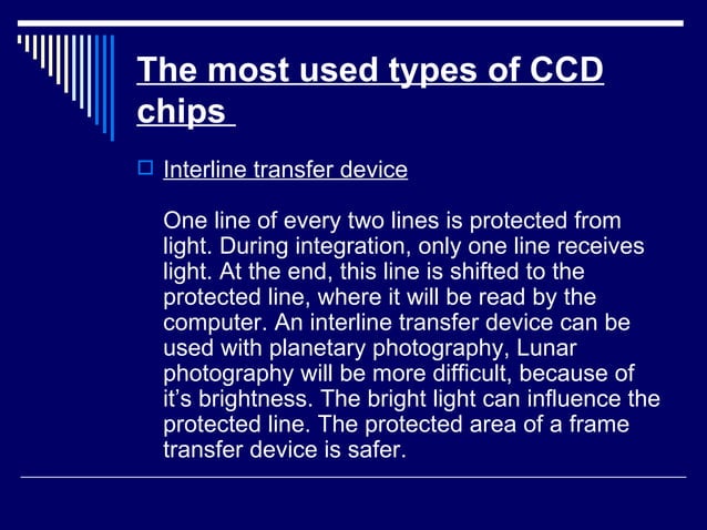 CCD (Charge Coupled Device) | PPT