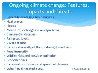 Climate Change and Dengue | PPTX