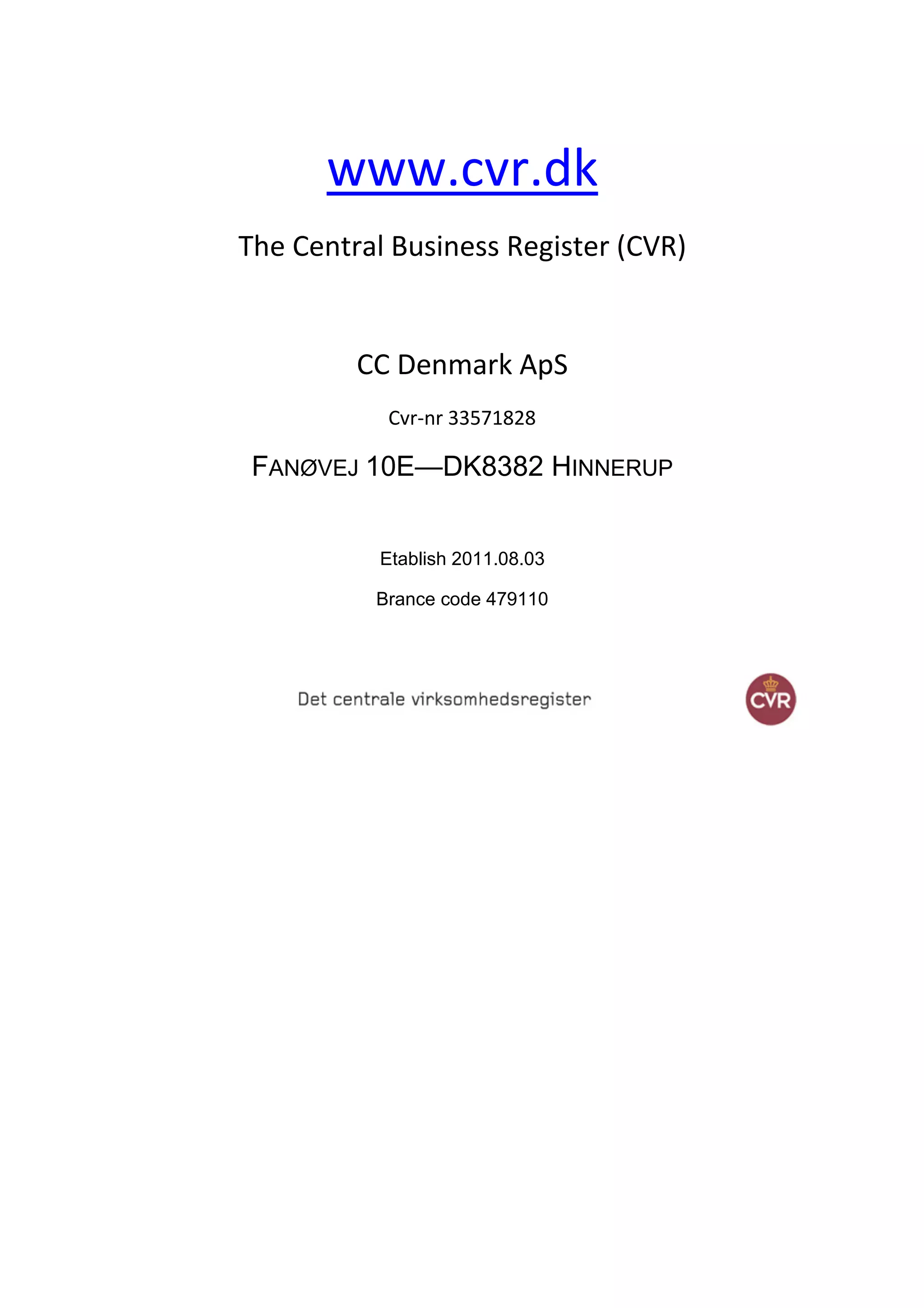 Cc denmark | PDF