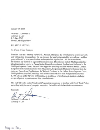 Attorney Letter of Recommendation. | PDF