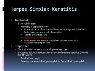 Herpetic Corneal Disease | PPTX