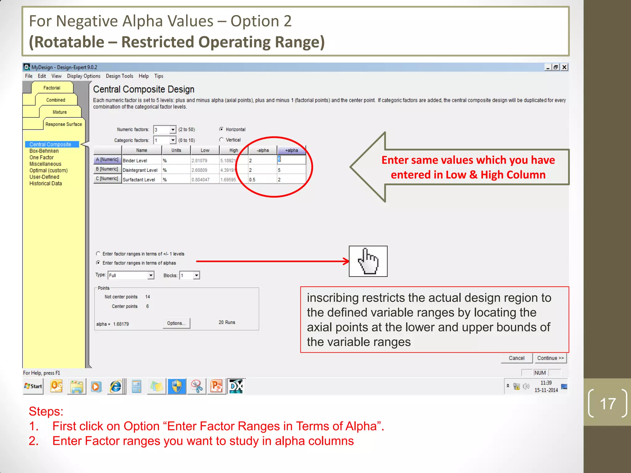 Central Composite Design | PDF