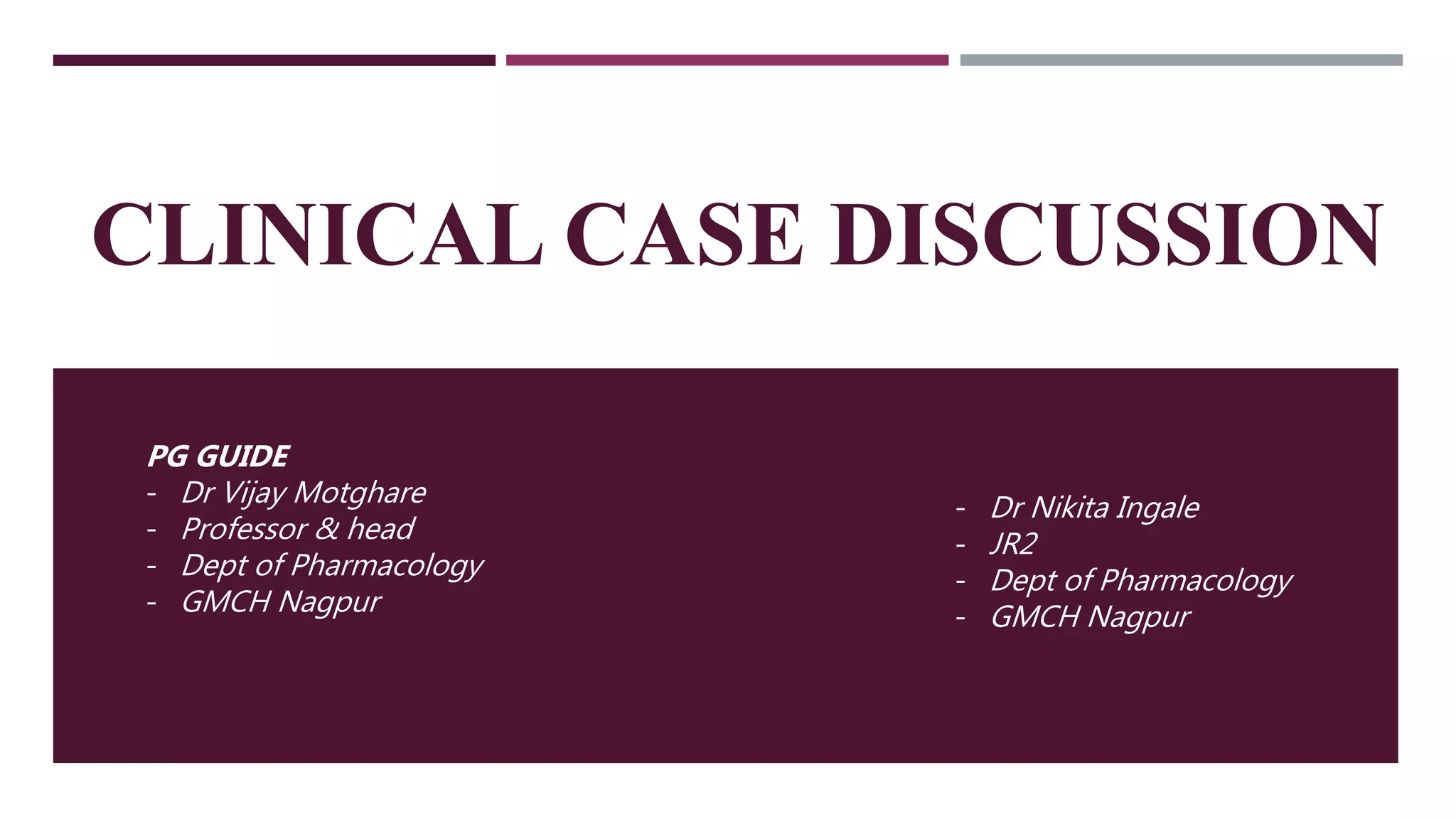 Clinical case discussion on organophosphorus poisoning | PPTX