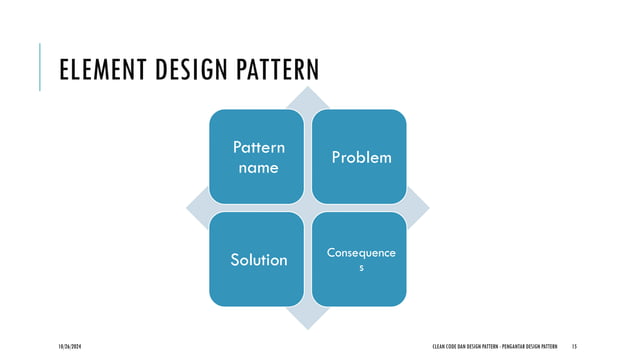CCDP - Pengantar Design Pattern (Introduction) | PPTX