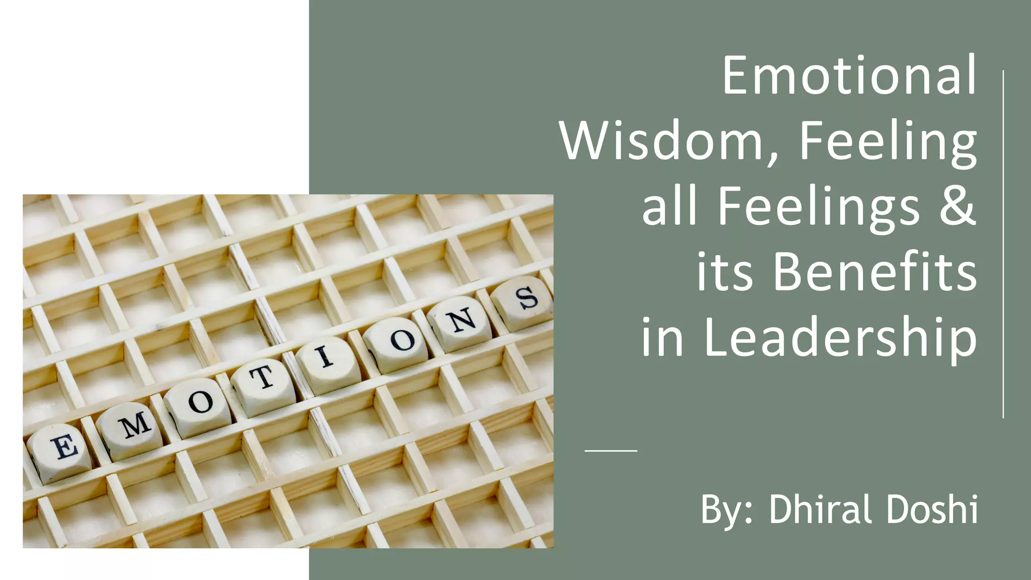 Emotional Wisdom, Feeling all Feelings And its Benefits in Leadership | PDF