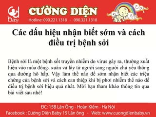 Các dấu hiệu nhận biết sớm và cách điều trị bệnh sởi | PPTX
