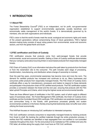 CoC infopack | PDF