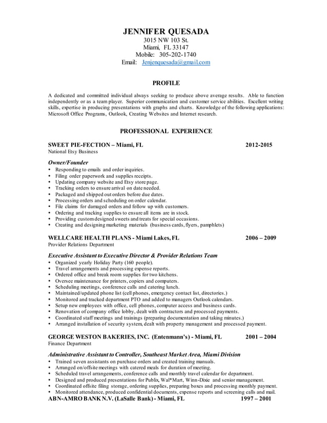 Jenny New Resume | DOCX