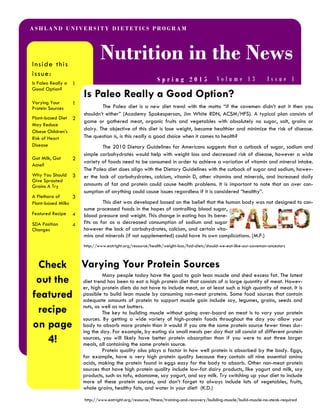 NutritionNewsletterFinalDraft | PDF