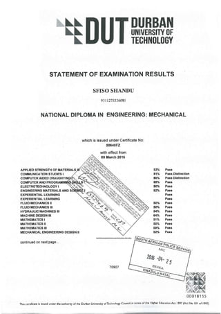 CV of SHANDU SFISO | PDF