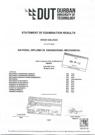CV of SHANDU SFISO | PDF