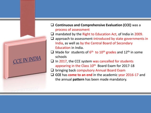 Cce evaluation for inclusion | PPTX