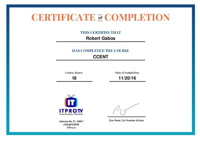 ITPRO.TV - CCENT Cisco Certified Entry Networking Technician ITPRO.TV - CCENT Cisco Certified Entry Networking Technician