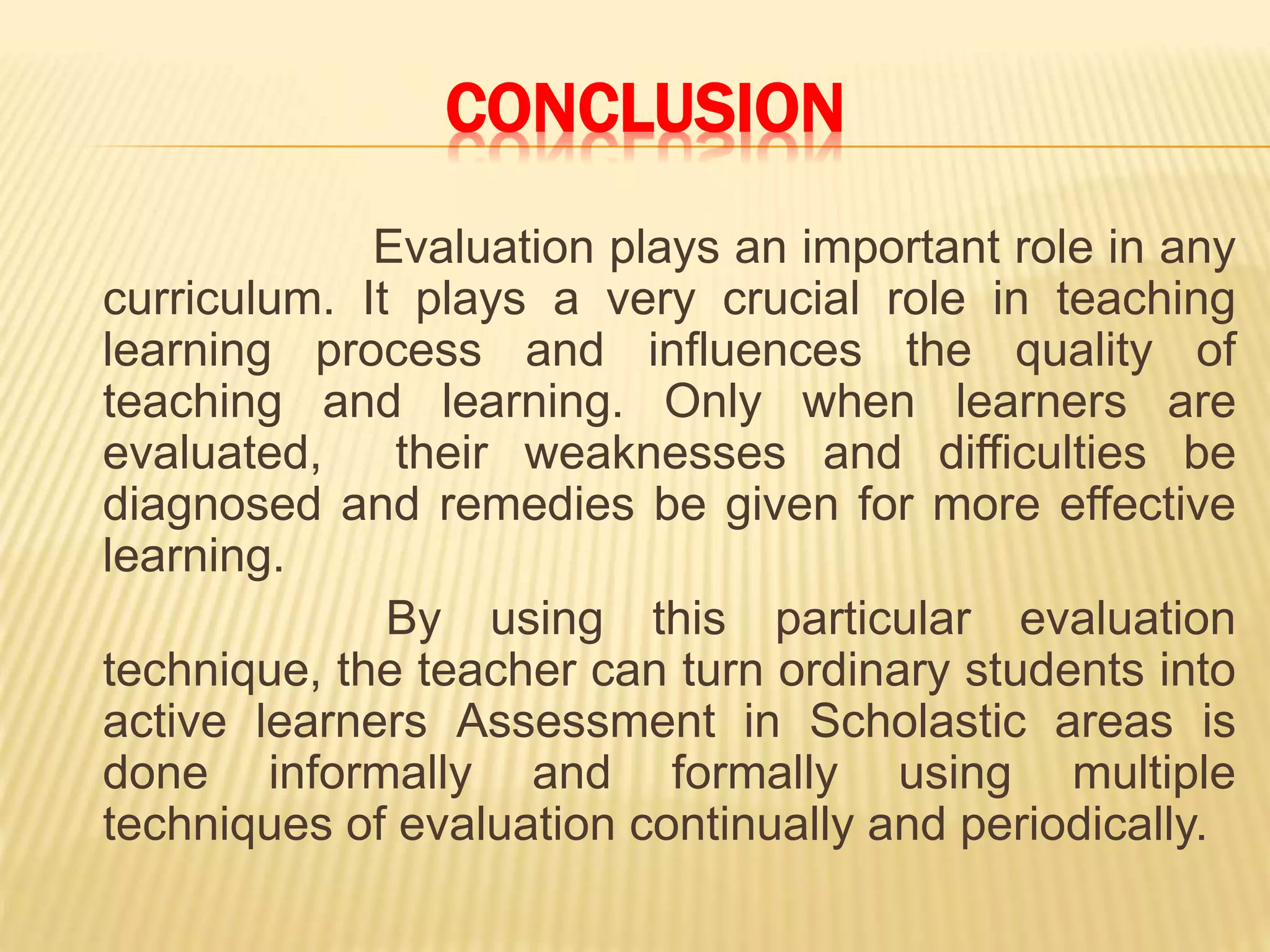 CONTINUOUS AND COMPREHENSIVE EVALUATION(CCE) | PPTX