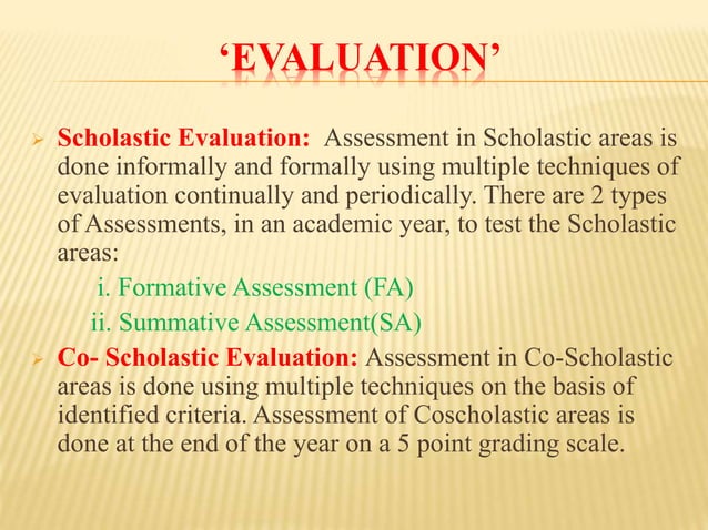 CONTINUOUS AND COMPREHENSIVE EVALUATION(CCE) | PPTX