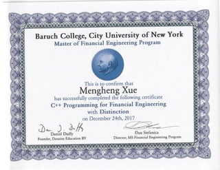 C++ Programming for Financial Engineering | PDF