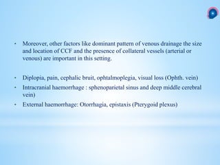 Caroticocavernous fistula CCF | PPTX